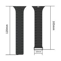 China Eraysun Unisex Silicone Watch Strap Ultra 2/1 Magnetic Loop Bracelet I Watch 10 9 8 7 SE 6 Sport Waterproof for Apple Watch Band for sale