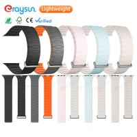China Eraysun Unisex Silicone Watch Strap Ultra 2/1 Magnetic Loop Bracelet I Watch 10 9 8 7 SE 6 Sport Waterproof for Apple Watch Band for sale