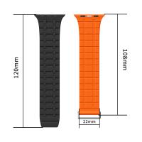 China Magnetic Loop Breathable for Apple Watch Ultra 2/3 11/10/9/8/7 Adjustable Replaceable Sport Silicone Band for Apple Watch Bands for sale