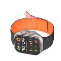 China Silicone Magnetic Smart Watch Band for Apple Watch Series 11/10/9/8 Wristband 42/44/45/49mm Replacement for Apple Watch Strap for sale