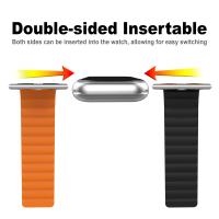 China Luxury for Apple Watch Series 10/9/8/7 Ultra 3/2 42/44/45/49mm IWatch 11 Custom Two Colors Straps Silicone Watch Bands for sale