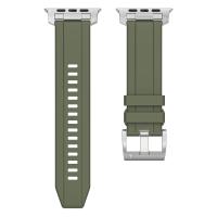 China Eraysun Replaceable Silicone for Apple Watch Band Ultra 2 1 Series 8 9 10 SE Design Adjustable Sport Stainless Steel Watch Strap for sale