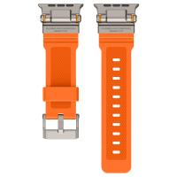 China For Apple Watch Band Luxury Ultra 2 49mm 46mm Rubber Soft Straps Series 10 9 8 7 6 5 4 SE 45mm 44mm Silicone Sports Watch Strap for sale