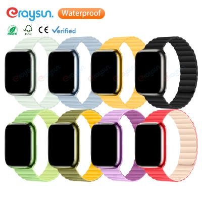 China Eraysun High Quality Silicone Luxury for Apple Watch Series 10 9/8/7 Ultra 3 2 I Watch 11 Custom Bracelet 42/45/49mm Watch Bands for sale