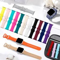 China New Silicone Sport for Apple Watch Ultra 3/2 Series 10 9 8 SE 3 IWatch 11 10 49mm 44mm 45mm 42mm Luxury Watch Bands for sale