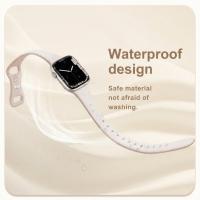 China Soft Silicone Wristband Sport Watch Band 44mm 42mm 41mm for Apple Watch Series 11 10 9 8 SE 3 2 Silicone Rubber Strap for Women for sale