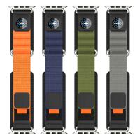 China Fashion for Apple Watch Strap Series 10 9 8 6 5 SE Nylon Loop 38mm 42mm 44mm 45mm Elastic Fabric Sport Men Smartwatch Band for sale