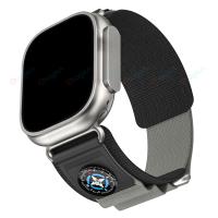 China Fashion for Apple Watch Strap Series 10 9 8 6 5 SE Nylon Loop 38mm 42mm 44mm 45mm Elastic Fabric Sport Men Smartwatch Band for sale
