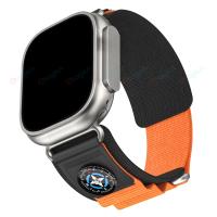 China Fashion for Apple Watch Strap Series 10 9 8 6 5 SE Nylon Loop 38mm 42mm 44mm 45mm Elastic Fabric Sport Men Smartwatch Band for sale