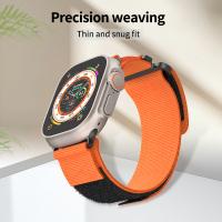 China Fashion Fabric Bracelet Replacement Strap for Apple Watch Series 11 IWatch 8/9/10 Outdoor Sports Tactical Nylon Smart Watch Band for sale