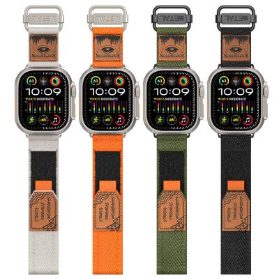 China Eraysun New Fashionable Nylon Smart Watch Band for Watch Ultra 2 42mm/45mm/44mm/49mm 22mm Band Width Pin Buckle for sale