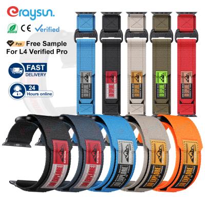 China Eraysun Nylon Elastic Watch Strap I Watch 7/8/9/10 Ultra 2 Sport Comfortable Fabric Strap 42/44/45/46/49mm for Apple Watch Bands for sale