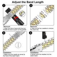 China PVD Coated Metal Watch Band for Apple Watch Ultra 3 2 Series 11 10 9 Se 3 2 46mm 49mm Stainless Steel Silver Link Bracelet for sale