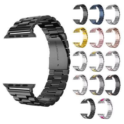 China Modern Silver Metal Watch Band for Apple Watch Series 11 10 9 8 Ultra 3 2 46mm 49mmStainless Steel Replacement Strap Men for sale