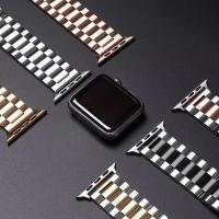China Heavy Duty Stainless Steel Watch Band for Apple Watch Ultra 3 2 Series 11 10 9 8 7 46mm 49mm Silver Metal Strap for Men Women for sale