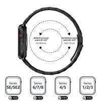 China Heavy Duty Stainless Steel Watch Band for Apple Watch Ultra 3 2 Series 11 10 9 8 7 46mm 49mm Silver Metal Strap for Men Women for sale