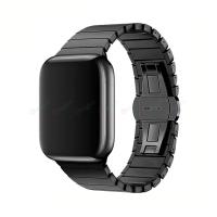 China Titanium Strap for Apple Watch Ultra 2 1 Butterfly Buckle Band Series 11 10 9 8 7 6 SE 49mm 45mm 44mm 42mm Luxury Watch Bands for sale