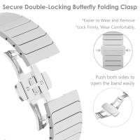 China Titanium Strap for Apple Watch Ultra 2 1 Butterfly Buckle Band Series 11 10 9 8 7 6 SE 49mm 45mm 44mm 42mm Luxury Watch Bands for sale