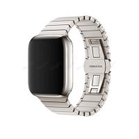 China Titanium Strap for Apple Watch Ultra 2 1 Butterfly Buckle Band Series 11 10 9 8 7 6 SE 49mm 45mm 44mm 42mm Luxury Watch Bands for sale
