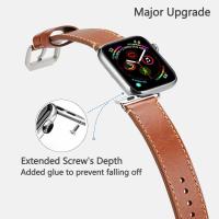 China Eraysun Leather Watch Straps Genuine Italian Frosted Leather Straps Crazy Horse Vintage Band First Layer Sports for Watch Band for sale