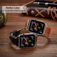China Eraysun Leather Watch Straps Genuine Italian Frosted Leather Straps Crazy Horse Vintage Band First Layer Sports for Watch Band for sale