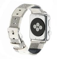 China Sport Leisure Style for IWatch Lattice Leather Apple Watch Band for sale