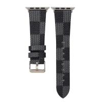 China Sport Leisure Style for IWatch Lattice Leather Apple Watch Band for sale