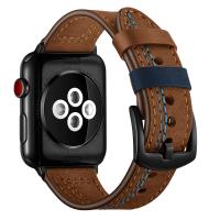 China ERaysun for Watch Band Leather Loop for Series 1/2/3/4 38/42mm 40mm 44mm 3 Colors Available for sale