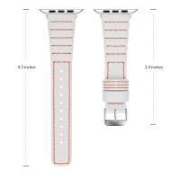 China Nail Line Genuine Leather Strap for Apple Watch Band Series 4 3 2 1 Replacement Wristband for sale