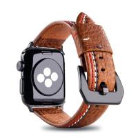 China Classical Genuine Leather Bands for Apple Watch Soft Wristbands With Metal Buckle Compatible Apple Watch Series 4, Series 3/2/1 for sale