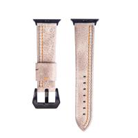 China Classical Genuine Leather Bands for Apple Watch Soft Wristbands With Metal Buckle Compatible Apple Watch Series 4, Series 3/2/1 for sale