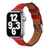 China Eraysun PU Leather Watch Bands for Apple 10/9/8 I Watch 11 Leather 38/40/41mm 42/44/46mm Double Ring Style Watch Strap for sale