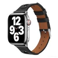 China Eraysun PU Leather Watch Bands for Apple 10/9/8 I Watch 11 Leather 38/40/41mm 42/44/46mm Double Ring Style Watch Strap for sale