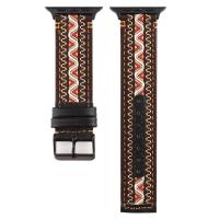 China Folk-Custom Replacement Genuine Leather Strap Wrist Band for Apple Watch Series 5 4 3 2 1 for sale