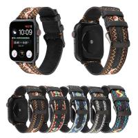 China Folk-Custom Replacement Genuine Leather Strap Wrist Band for Apple Watch Series 5 4 3 2 1 for sale