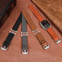 China Genuine Leather Replacement Bands for Apple Watch Band 49mm 45mm 44mm 42mm IWatch 11 7/8/9/10/SE Mens Smart Watches Bands for sale