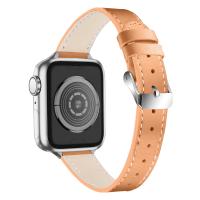 China Eraysun 38/40mm 42/45mm Genuine Leather Watch Bands for Apple Iwatch 7/6/5/4/3/2/1 Leather Watch Straps Bands for Applw Watch for sale