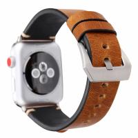 China Genuine Leather 3D Pattern Watch Band Strap for Apple Watch 1 2 3  4 38mm / 40mm 42mm / 44mm for sale
