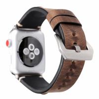 China Genuine Leather 3D Pattern Watch Band Strap for Apple Watch 1 2 3  4 38mm / 40mm 42mm / 44mm for sale