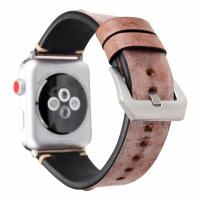 China Genuine Leather 3D Pattern Watch Band Strap for Apple Watch 1 2 3  4 38mm / 40mm 42mm / 44mm for sale