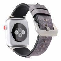 China Genuine Leather 3D Pattern Watch Band Strap for Apple Watch 1 2 3  4 38mm / 40mm 42mm / 44mm for sale