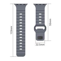 China Eraysun FKM Rubber I Watch Strap 42/44/45/49mm Compatible With Ultra/10/9/8 Sport Soft Silicone Waterproof for Apple Watch Band for sale