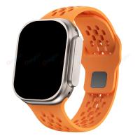 China Eraysun Soft Adjustable Breathable Rubber Smartwatch Band for Watch Ultra 2 1 42/44/45/49mm Series 8/9/10 Fashion Straps for sale