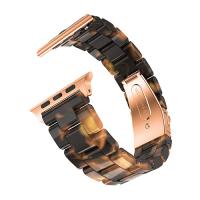 China Tortoise Shell Resin Band Strap Replacement for Apple Watch Series 1 2 3 4 for sale