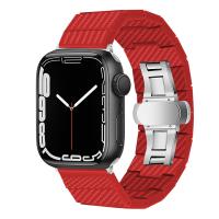 China Carbon Fiber Strap for Apple Watch Band 44mm 42mm 41mm 45mm 40mm 38mm Lightweight Link Belt Bracelet IWatch Series 5 4 3 6 SE 7 for sale