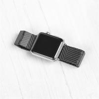 China Carbon Fiber Strap for Apple Watch Band 44mm 42mm 41mm 45mm 40mm 38mm Lightweight Link Belt Bracelet IWatch Series 5 4 3 6 SE 7 for sale