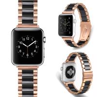 China ERaysun Stainless Steel Ceramic Strap Watchband for Watch 5 4 3 2 1 (38-44mm) Luxury Men Women for sale