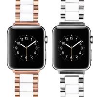 China ERaysun Stainless Steel Ceramic Strap Watchband for Watch 5 4 3 2 1 (38-44mm) Luxury Men Women for sale