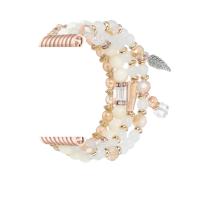 China Luxury Acrylic Glass for Apple Watch Band Bracelet IWatch 11/10/9/8/7 Boho Beads 42/44/45/49mm Women Ultra 3/2 Watch Strap for sale