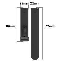 China Magnetic Buckle 20mm 22mm Universal Watchbands Silicone Watch Band Strap for Garmin / Huawei / Samsung Galaxy Watch for sale
